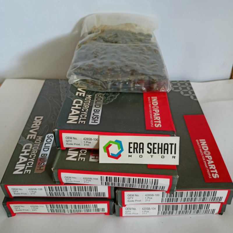 Jual RANTAI RODA SOLID BUSH 428-104Original INDOPART | Shopee Indonesia