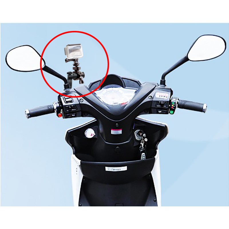 2 in 1 Holder GoPro di Spion dan Stang Sepeda Motor Bracket untuk ...