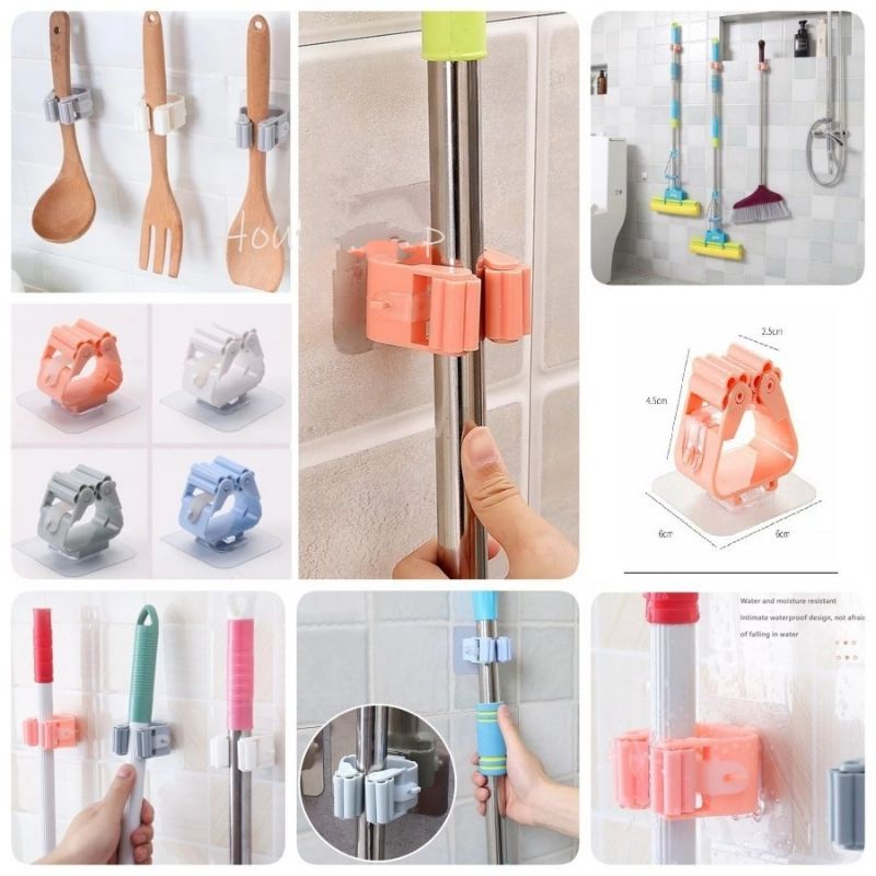 Jual GANTUNGAN SAPU DAN PEL MOP SUCTION HANGER / GANTUNGAN TEMPEL SAPU ...