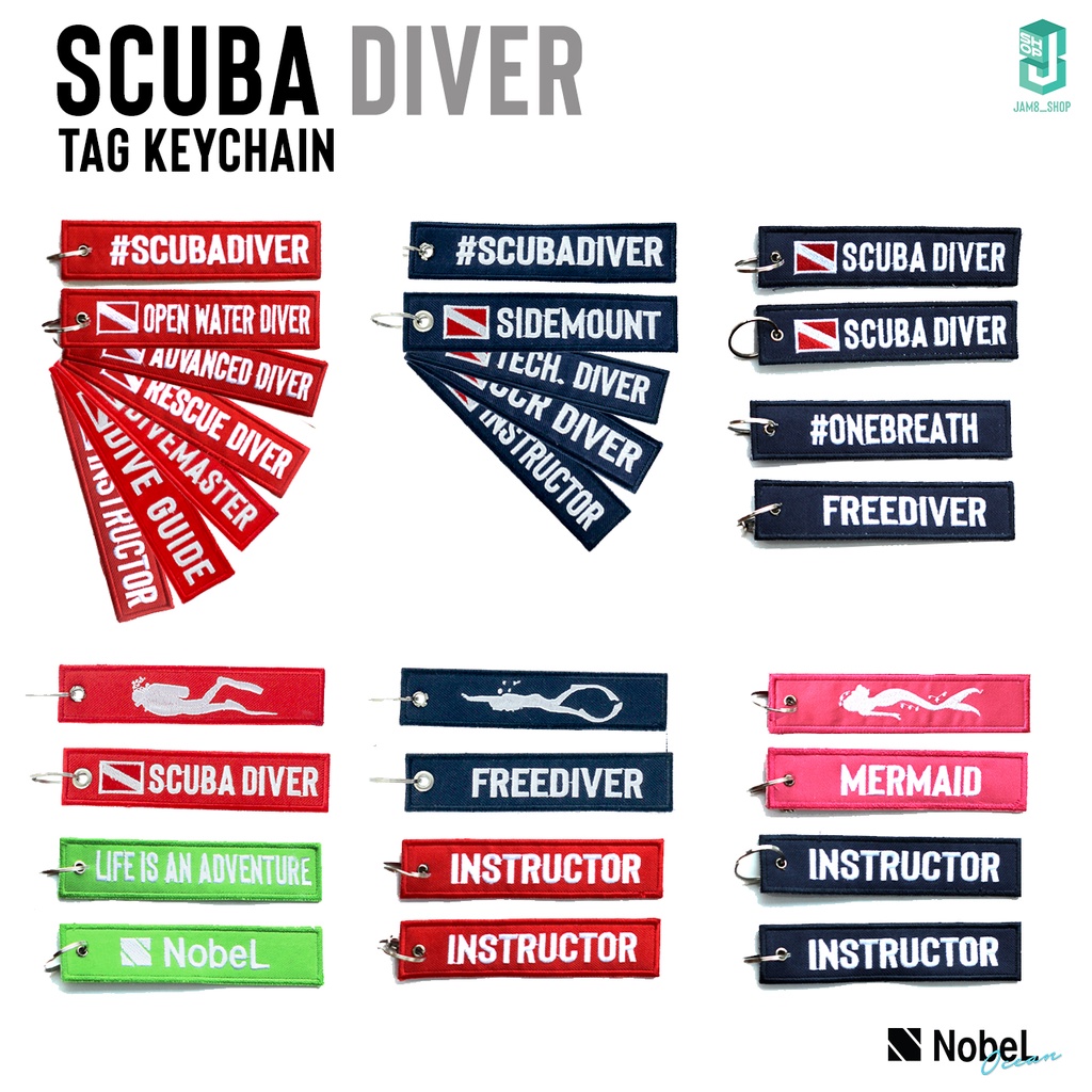 Jual Scuba Diving|Freediving|Mermaid|Tag Keychain|Gantungan Kunci ...
