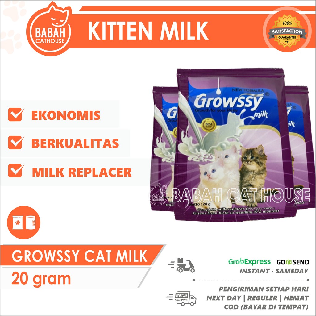 Jual GROWSSY Susu Kucing Bayi Kitten Anak Baru Lahir Dewasa Milk ...