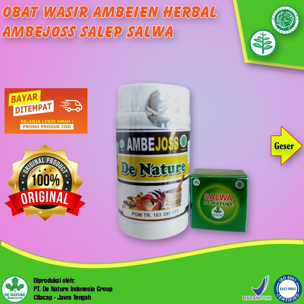 Ambejoss Salwa Obat Wasir Ambeien Herbal De Nature Garansi Asli 100% | Shopee Indonesia