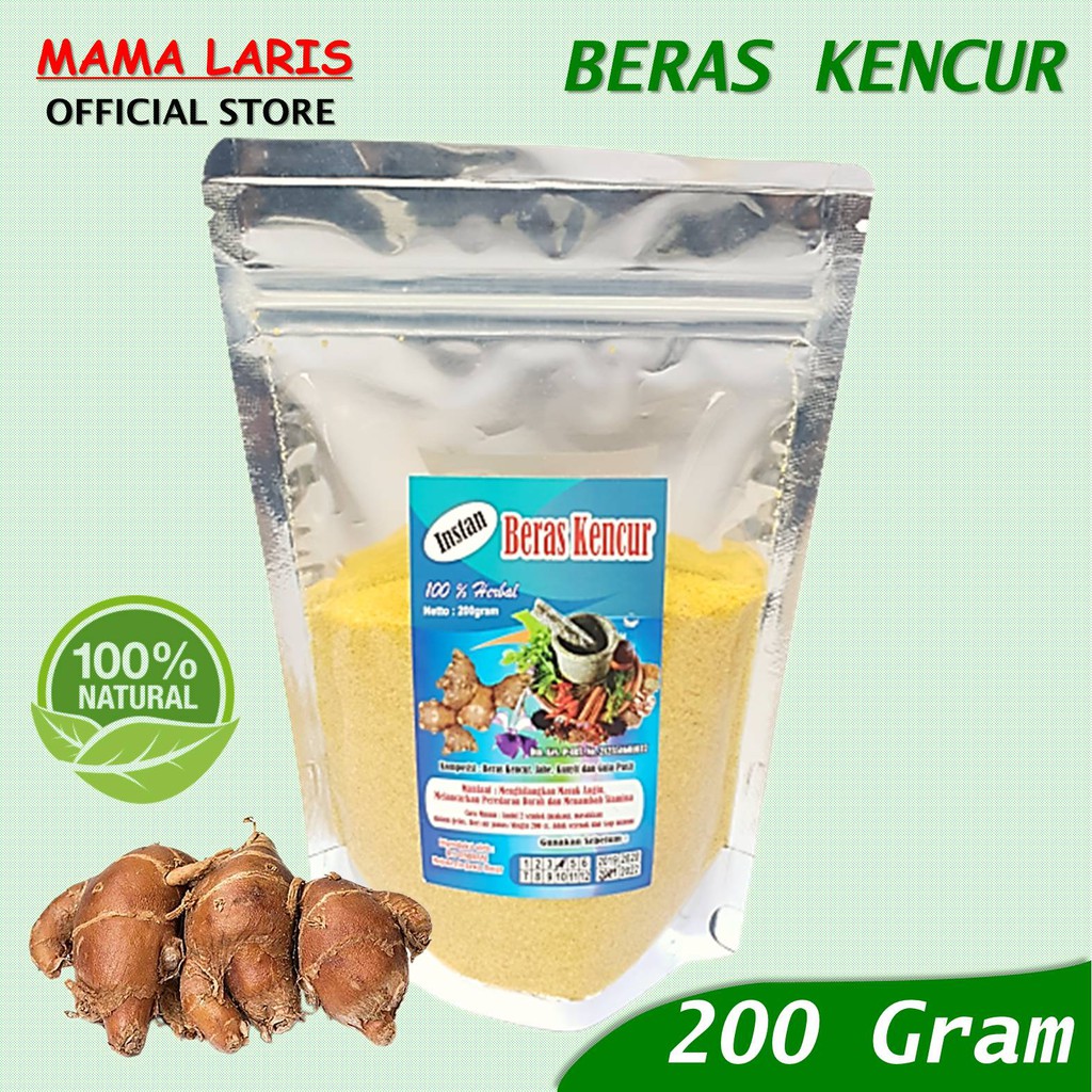 Jual Beras Kencur Bubuk 200g Beras Kencur Instan Bubuk Instan Beras ...