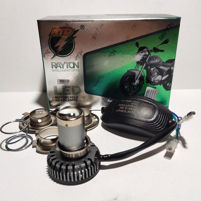 Jual LAMPU UTAMA LED RTD RAYTON M01G LASER H6 H4 H7 2 WARNA AC DAN DC ...