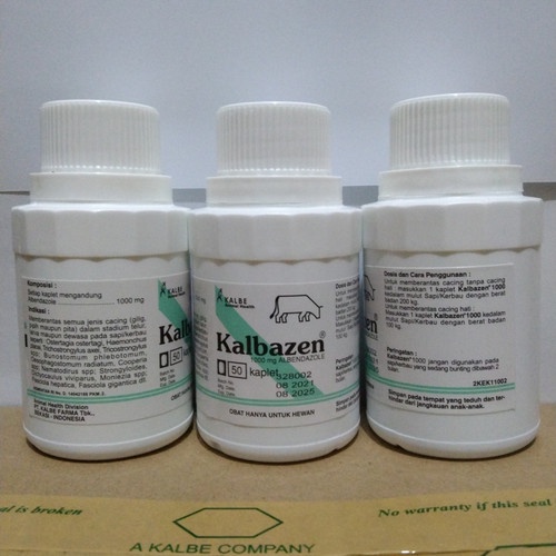 Jual KALBAZEN Kaplet ISI 50 Obat Cacing Sapi Kambing Domba | Shopee ...
