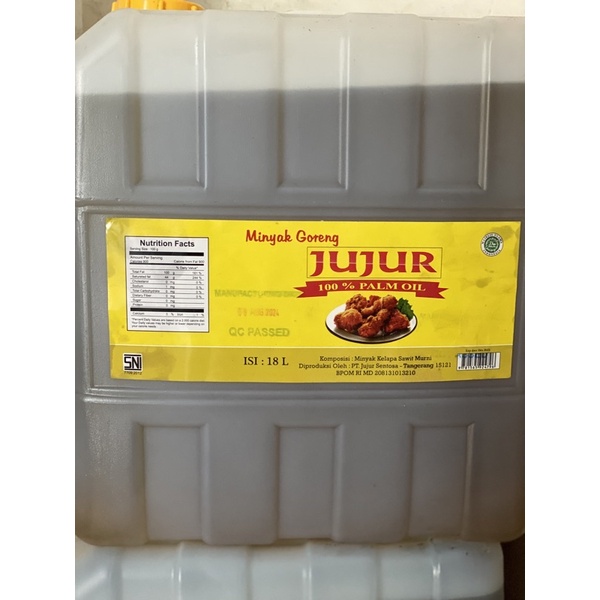 Jual Minyak Goreng Jujur 18 L Jerigen | Shopee Indonesia
