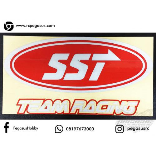 Jual Cutting Sticker SST Team Racing PxL (12.1 x 6.6cm) #CS-SST ...