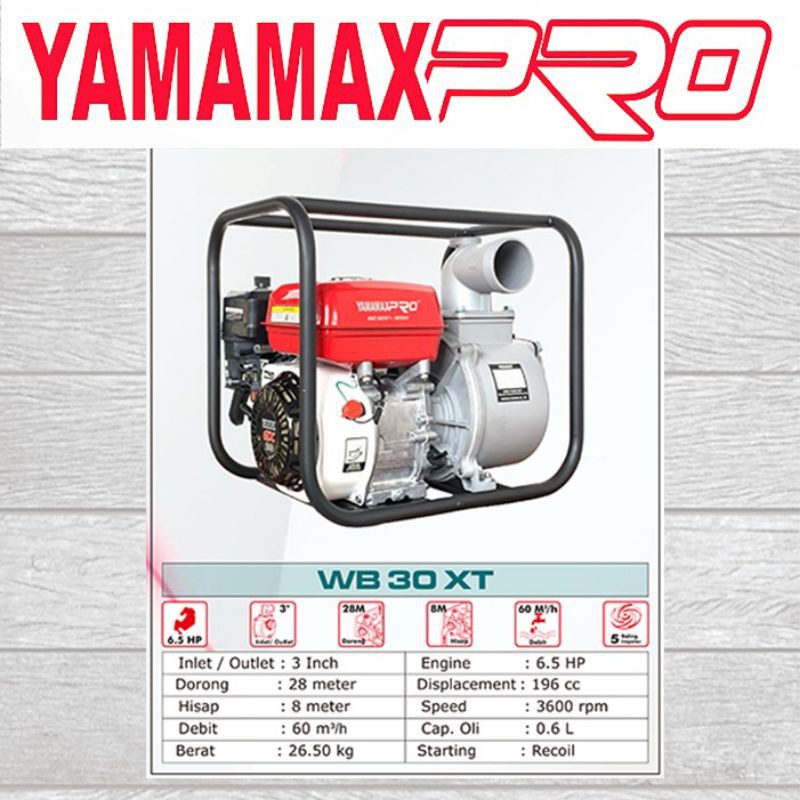 Jual Water Pump WB 30 XT 3" Pompa Air Sawah / irigasi / Yamamax Pro ...