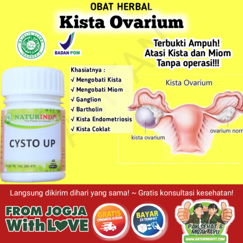 Jual Obat Kista Ovarium Kista Bartholin Kista Endometriosis Kista Miom Obat Herbal Cysto Up ...