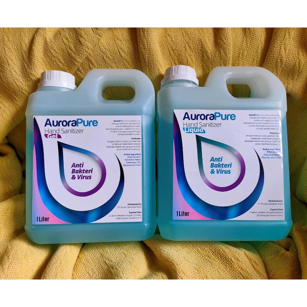 Jual DISINFECTANT & SANITIZER REFILL 1 LITER - AURORA PURE | Shopee Indonesia