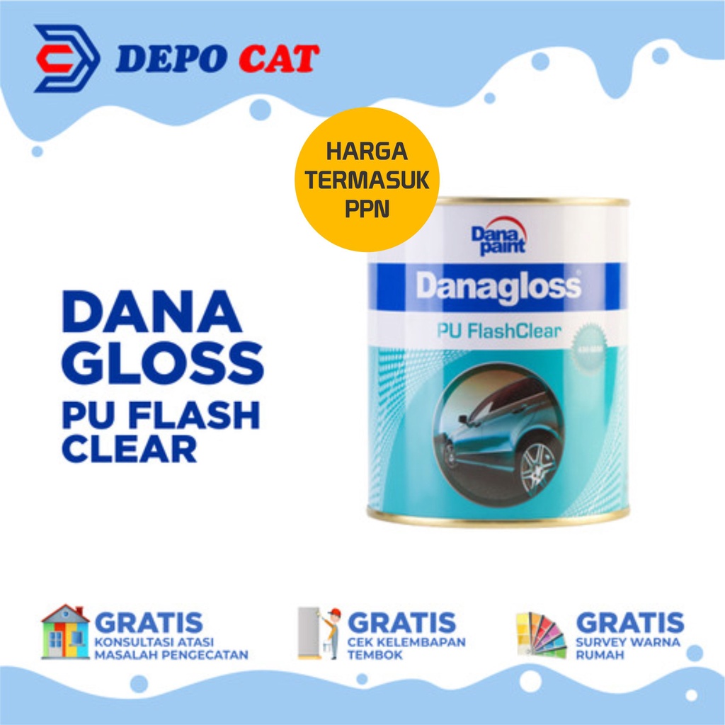 Jual CAT DUCO DANAGLOSS PU FLASH CLEAR (1KG + OBAT HARDENER) | Shopee ...