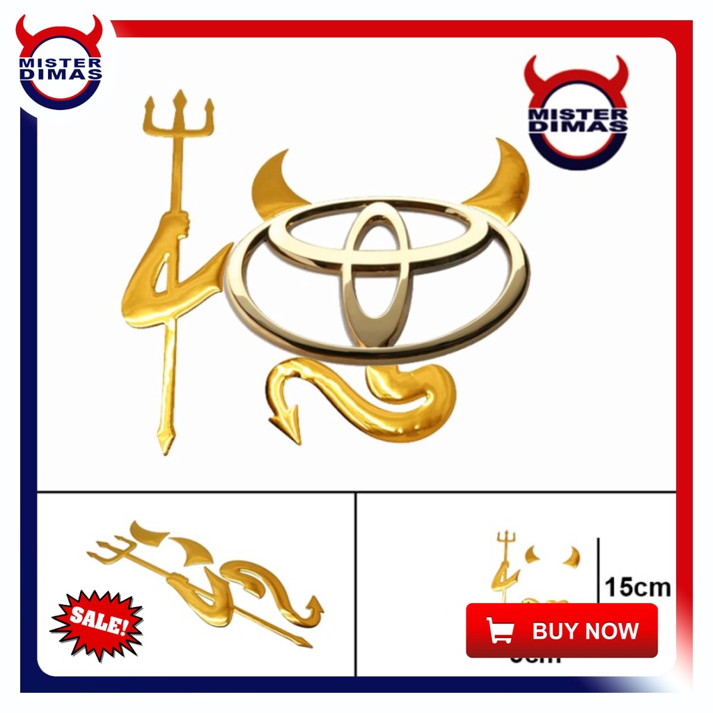 Jual Emblem Devil Logo Mobil Motor Stiker Embos | Shopee Indonesia
