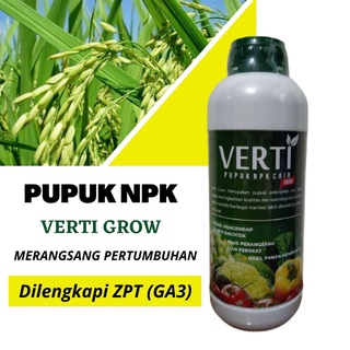 Jual Pupuk NPK Cair Padi VERTI GROW Zpt (GA3) Perekat, Pupuk Cair Pemicu Pertumbuhan Batang Daun ...