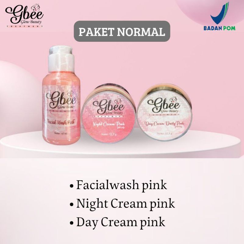 Jual PAKET NORMAL PINK GBEE GLOW BEAUTY SKINCARE ORIGINAL | Shopee ...