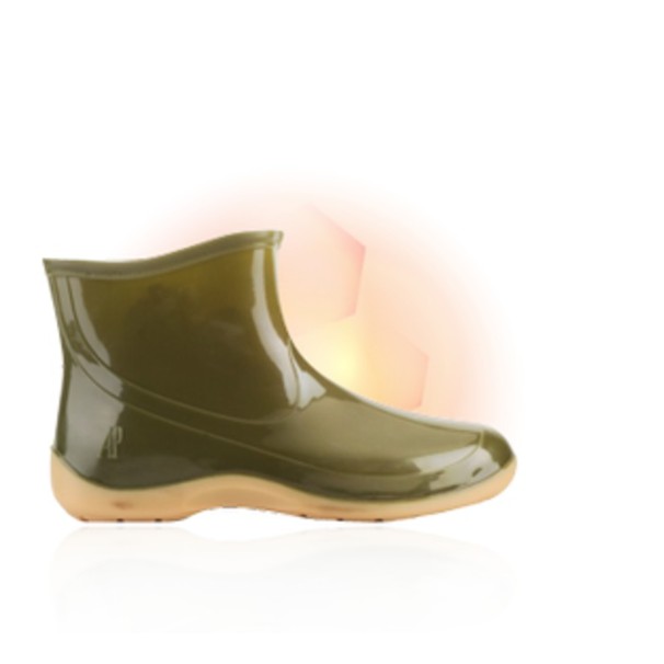 Jual sepatu AP Boots pendek kecil green hijau glossy mengkilap ...