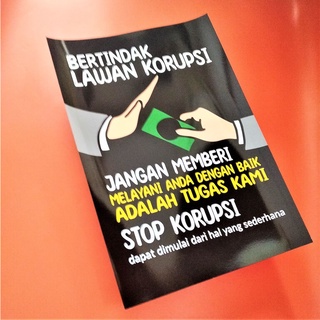 Jual Poster Edukasi - Poster Bertindak lawan korupsi - Poster Stop ...