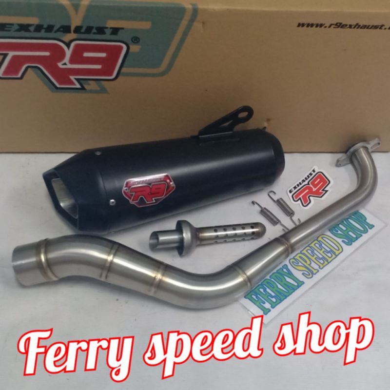 Jual Knalpot R9 new alpha series Aerox new Aerox old old Lexi 125 Nmax ...