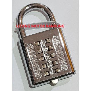 Gembok Pin Kombinasi Angka Nomer Acak Besi 40mm | Shopee Indonesia