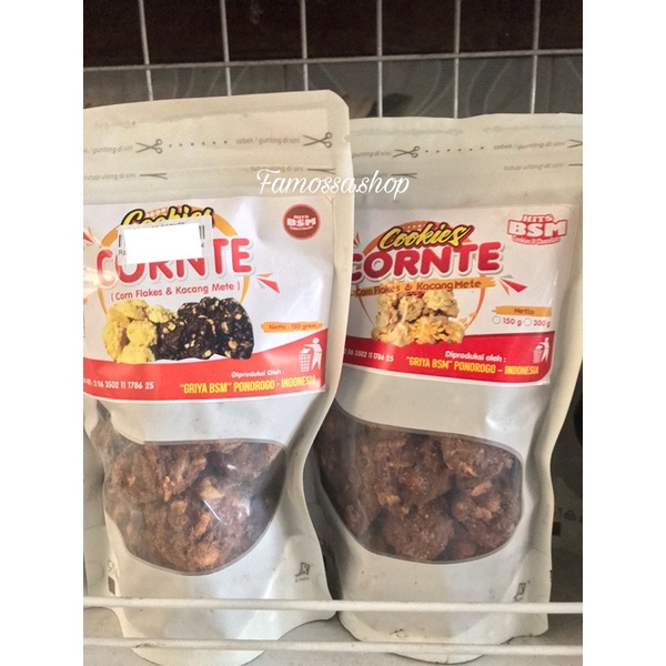 Jual KUE COOKIES CORNTE (CORN FLAKES & KACANG METE) | Shopee Indonesia