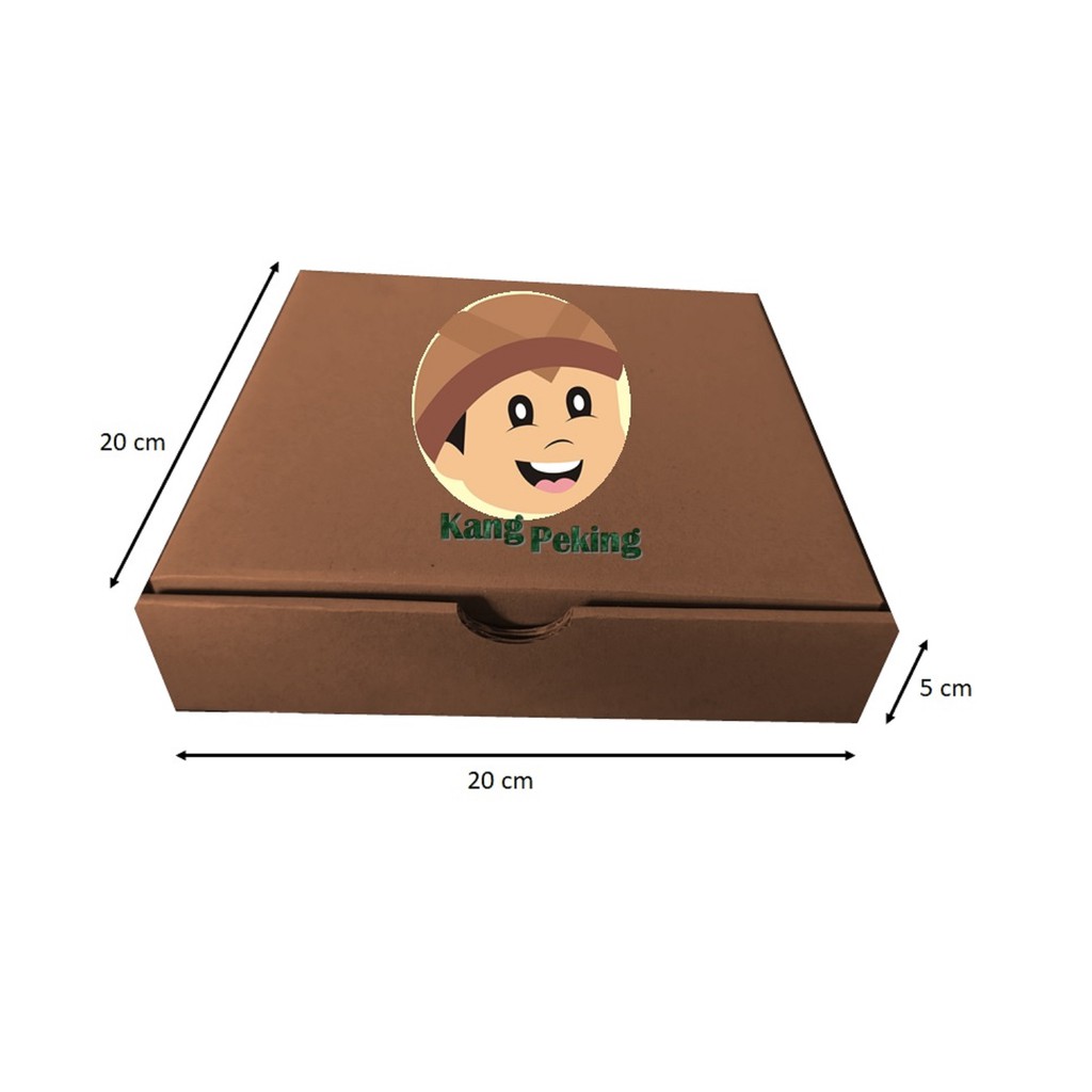 Box Pizza 20x20x5 / Kardus Polos / Box Polos / Box Packing / karton box ...