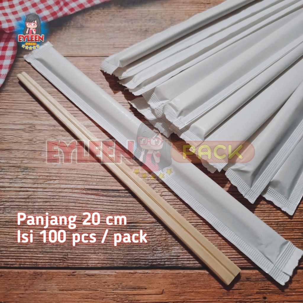 Jual Sumpit Kayu Genroku Isi 100 pcs Cover Kertas Steril Higiens ...