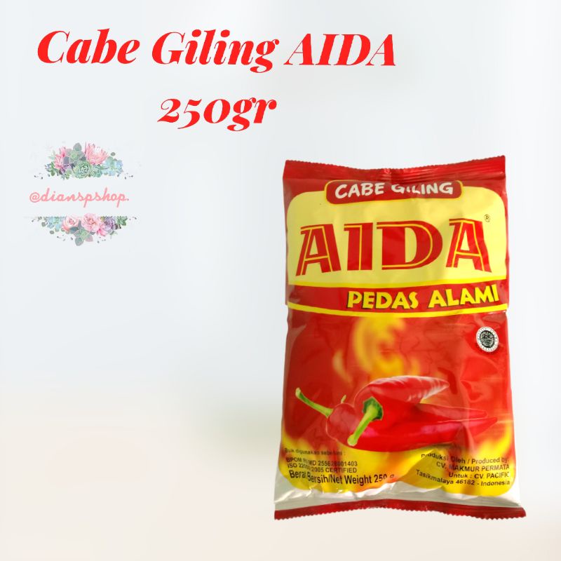 Jual Cabe halus atau giling AIDA 250gr || dianspshop | Shopee Indonesia
