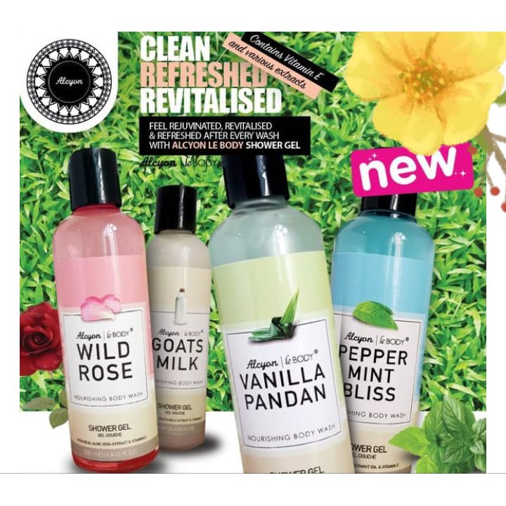Jual Sabun Mandi Shower Gel Alcyon Le Body 250ml | Shopee Indonesia