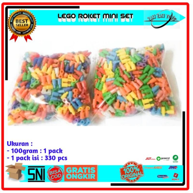Jual MAINAN ANAK LEGO ROKET MINI 100Ggram JADUL TRADISIONAL 90AN MINI ...