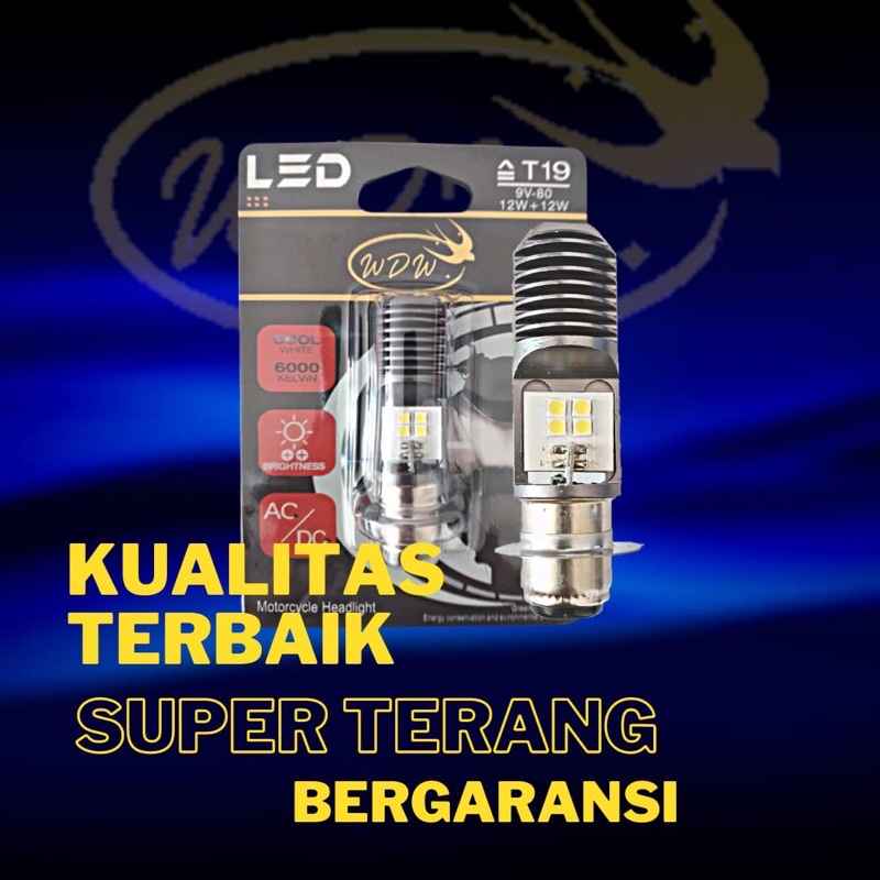 Jual LAMPU LED PUTIH 6W 8W 12W 9V 6000 KELVIN WDW | Shopee Indonesia