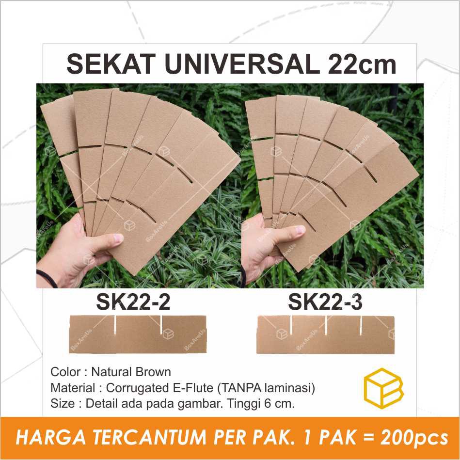 Sekat Universal Box 22cm, Partisi Cake Box, Dus, Kotak Packaging, SK22 ...