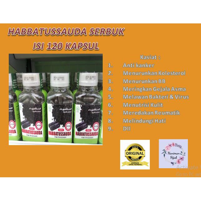 Jual HABBATUSSAUDA HERBAL NIAGA UTAMA HNU KAPSUL JINTEN HITAM OBAT ...