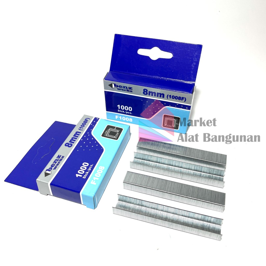 Jual Isi Refill Staples 8mm 1000pcs Benz 1008F / Isi Refil Hekter ...