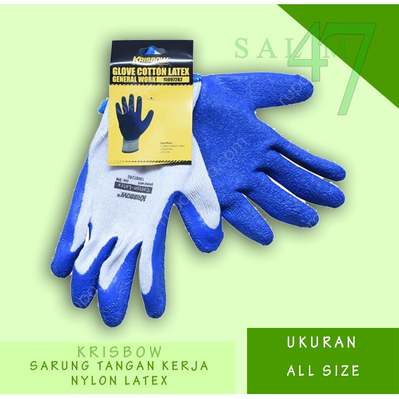 Jual Krisbow Sarung Tangan Pengaman Nilon Latex / SARUNG TANGAN KERJA ... Jual Krisbow Sarung Tangan Pengaman Nilon Latex / SARUNG TANGAN KERJA ...