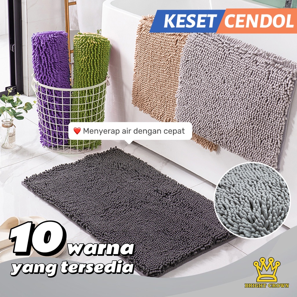 Jual Bright Crown Keset Cendol Microfiber AntiSlip UK 35X55CM PREMIUM ...