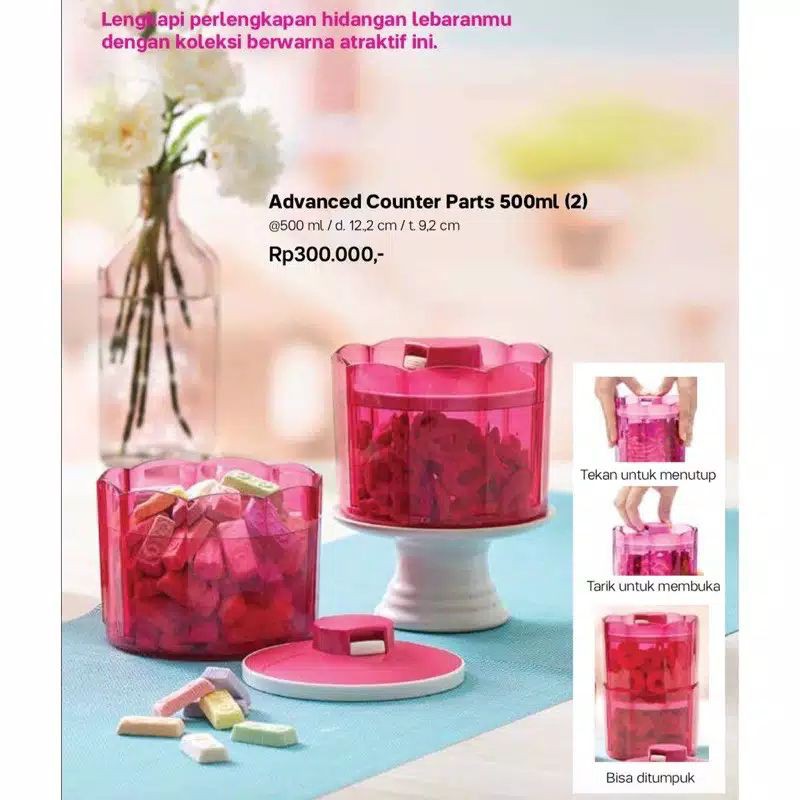 Jual Advanced COUNTERPart ~ toples kue ~ warna kristal ~ cantik ~ tempat snack Indonesia|Shopee ...