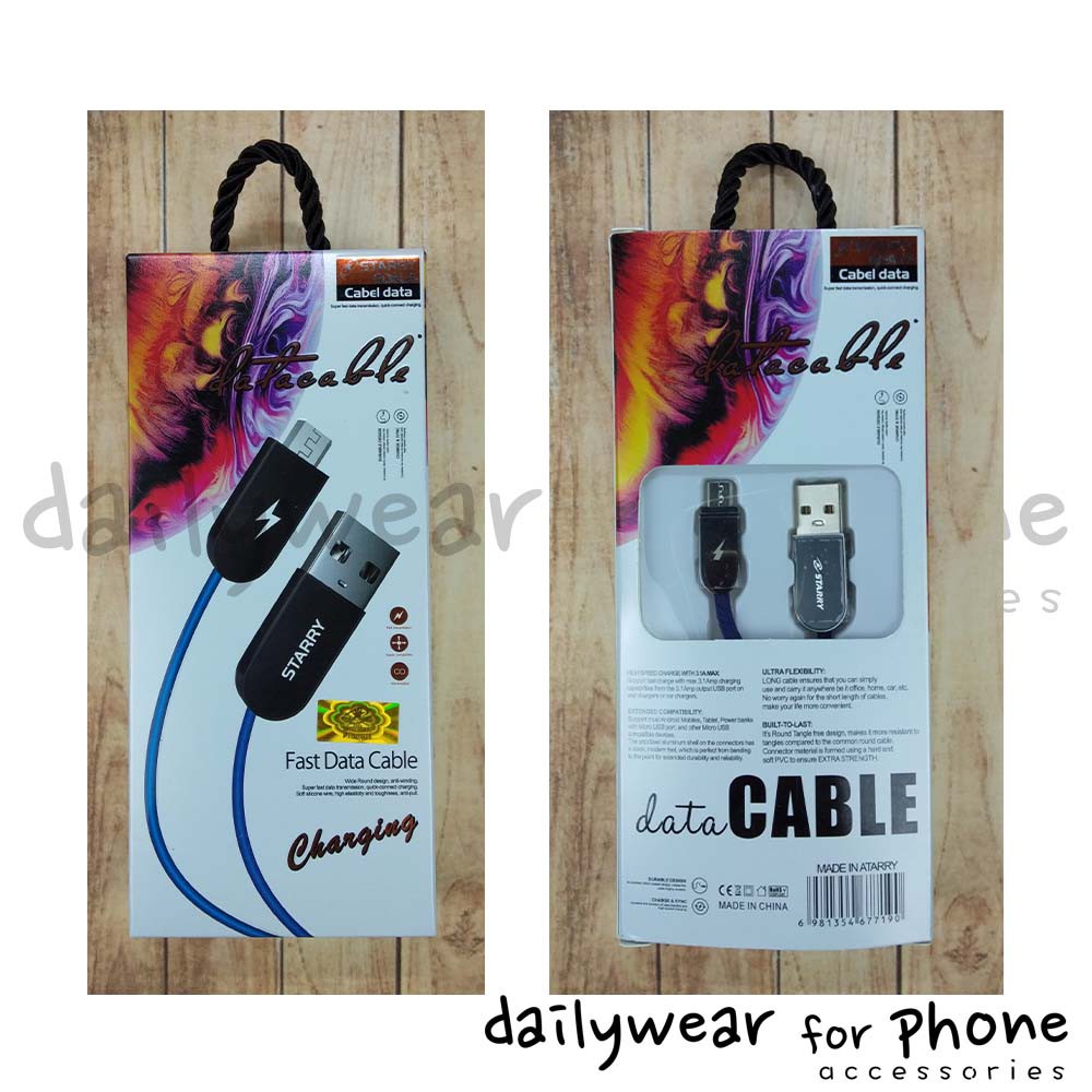 Jual Kabel Data Premium Fast Charging Acrylic Micro | Shopee Indonesia