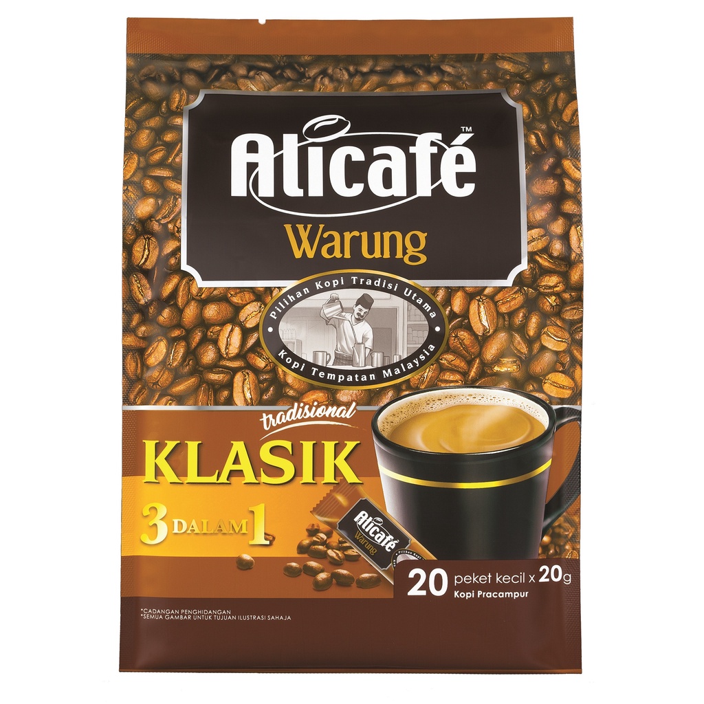 Jual Alicafe Klasik 3in1 20gr X 20 Sachet | Shopee Indonesia