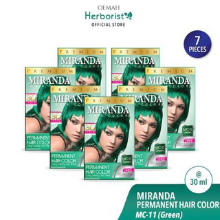 Jual MIRANDA HAIR COLOUR 30ML MC 11(GREEN) | Shopee Indonesia