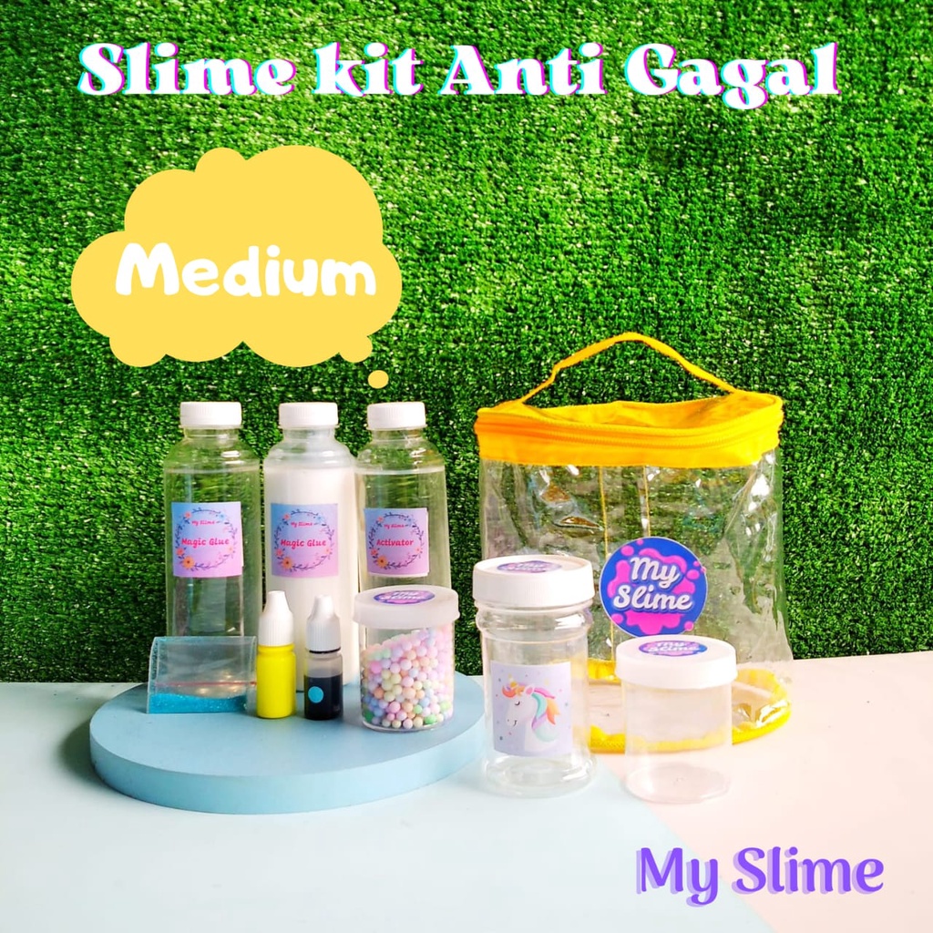 Jual SLIME KIT/KIT MEDIUM/BAHAN SLIME/MEMBUAT SLIME/DIY SLIME/SLIME ...