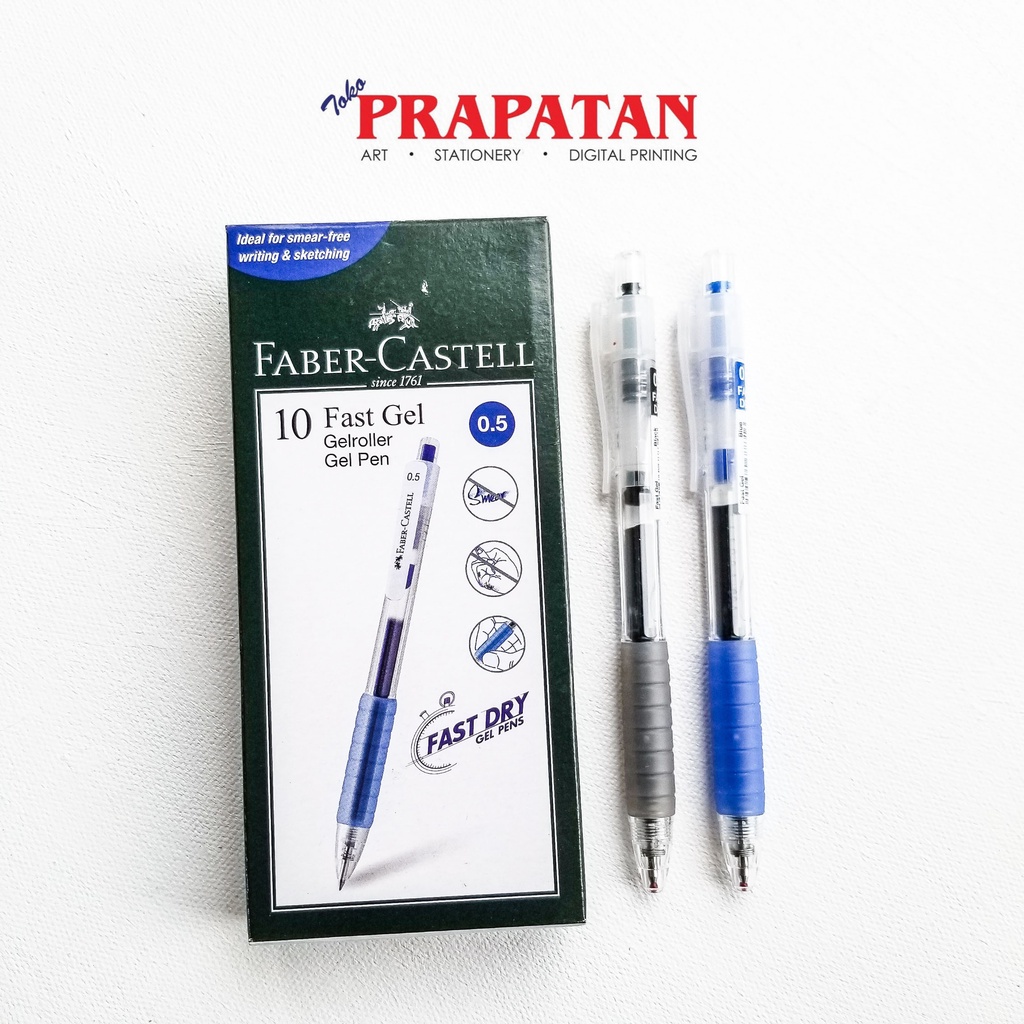 Jual Faber Castell Fast Gel Pen 0.5 / Pulpen | Shopee Indonesia