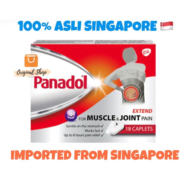 PANADOL Extend For Muscle & Joint Pain (1 Box/18 Caplets) | Shopee ...