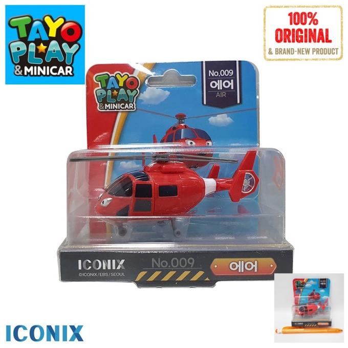 Jual Iconix Tayo The Little Bus Play Minicar Air Helicopter Korean Toys ...