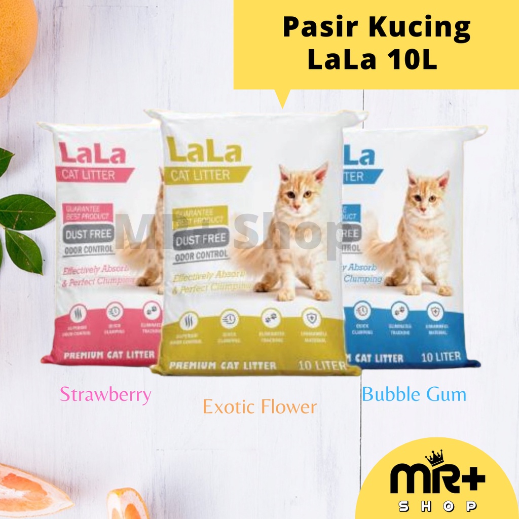 Jual Pasir Kucing Gumpal Wangi LALA 10 Liter - Lala Cat Litter 10L ...