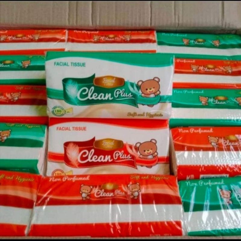 Jual Clean Plus Softpack Tissue Beruang 180 sheets | Shopee Indonesia