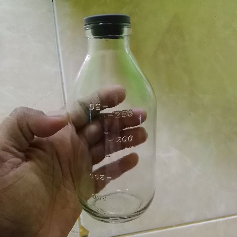Jual Botol kaca 250ml / Botol kaca infus skala 250ml | Shopee Indonesia