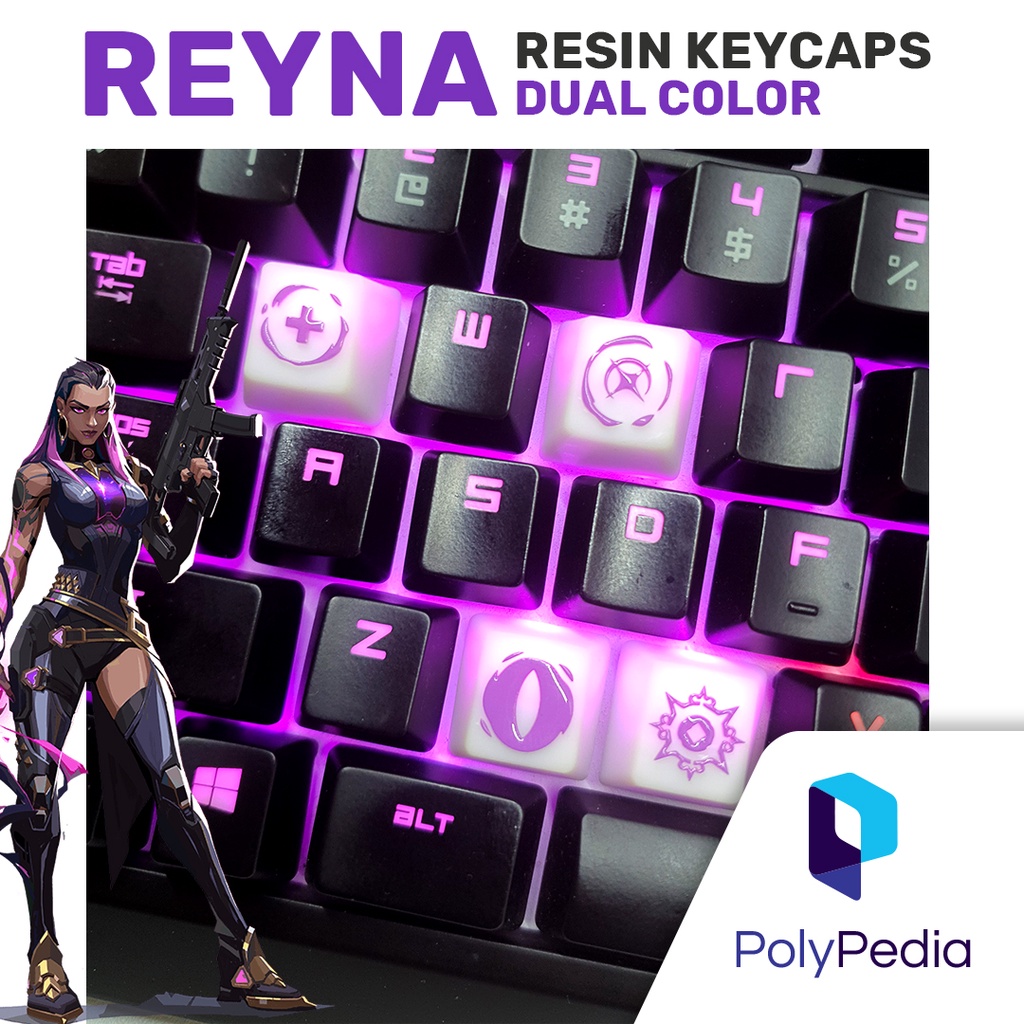 Jual Valorant Reyna Resin Keycaps Dual Color | Shopee Indonesia