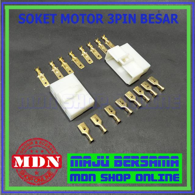 Jual soket motor 8 pin besar - conektor 8 pin jual per 1 set | Shopee ...