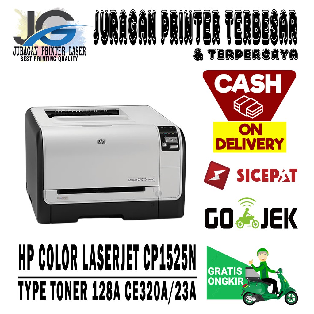 Jual printer hp laserjet pro cp1525n printer laser color murah ...
