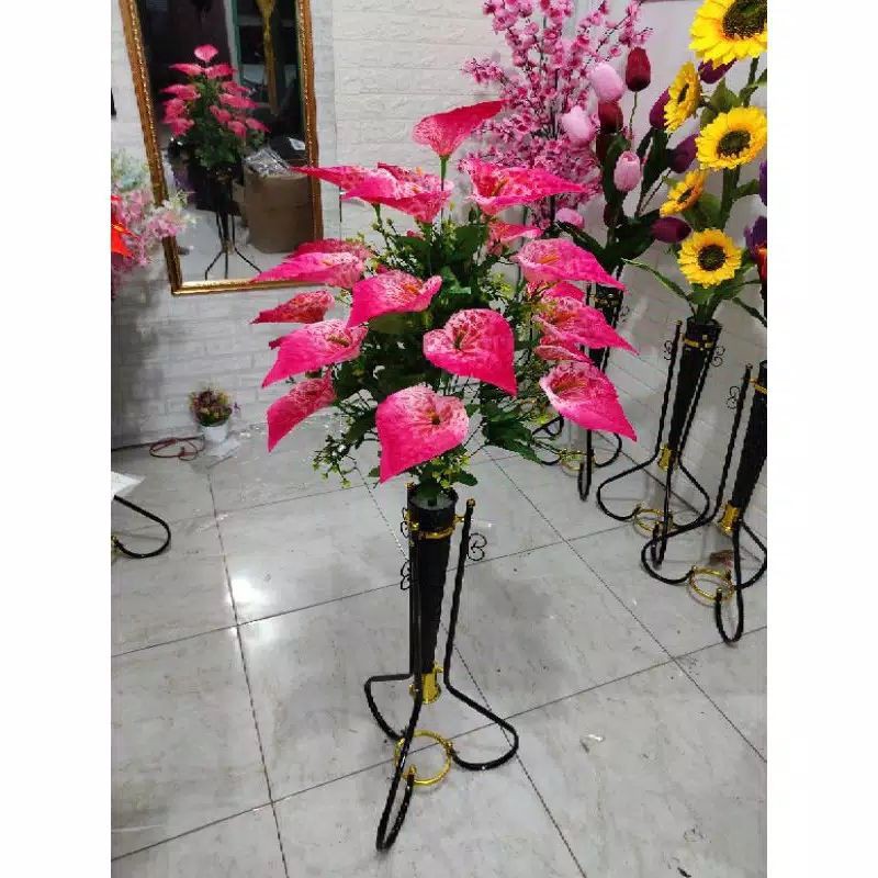 Jual (COD)BUNGA POJOK ARON CABANG 24 SUDAH TERMASUK POT DAN BUNGA ...