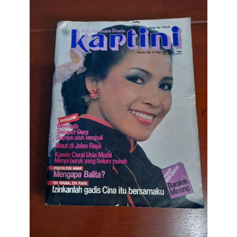 Jual Majalah Wanita Kartini No.236 Edisi 21 NOVEMBER - 4 DESEMBER 1983 ( Bekas Original & Segel ...